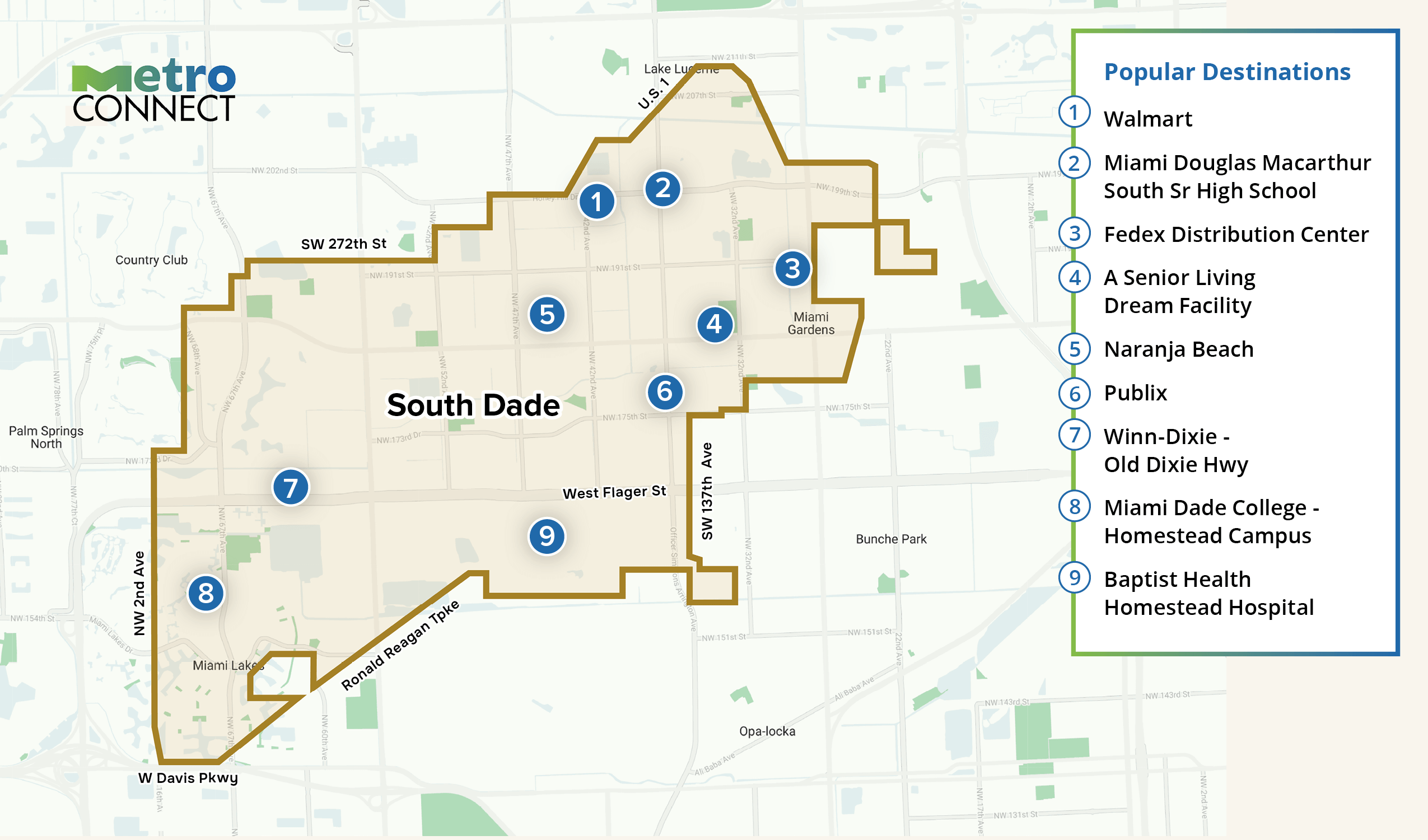 MetroConnect | Free public transit shared rides in Miami-Dade County